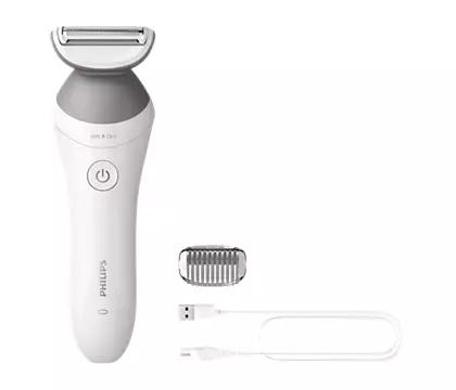 Philips Lady Shaver Series 6000 Cordless shaver with Wet and Dry use ...