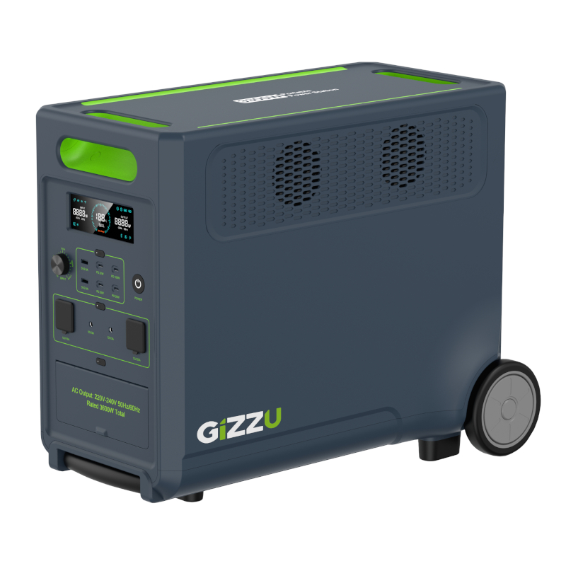 GIZZU HERO ULTRA 3840WH/3600W UPS FAST CHARGE LIFEPO4 PORTABLE POWER ...
